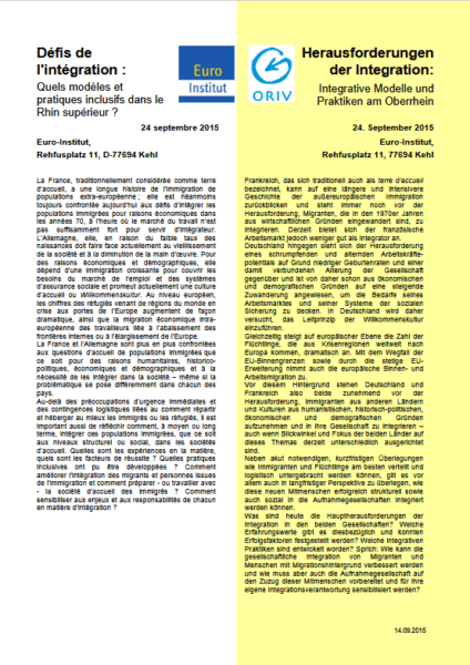Immigration et intégration en France aujourd’hui — Oriv Grand Est